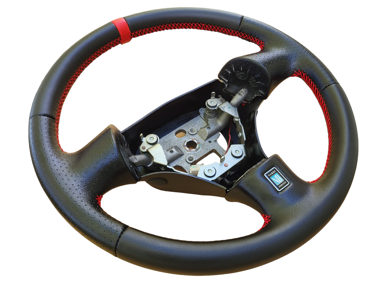 MAZDA MX5 NARDI TORINO 1999-2005 CUSTOM LEATHER STEERING WHEEL RED ...
