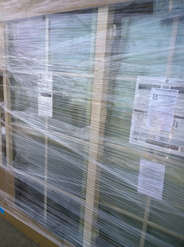 NEW: Premium PELLA Almond-Color Vinyl Semi-SLIDER Home WINDOW (52" W x ...