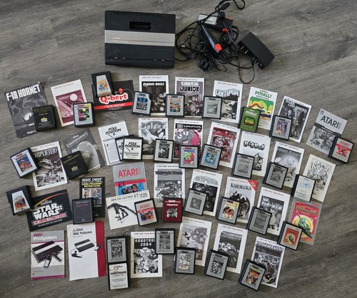 Atari 7800 Video Game Console with 33 games and 2 controllers. Tested ...