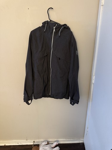 Burton [ak] GORE-TEX Shell Jacket Small Gray Men Hooded Waterproof Zip ...