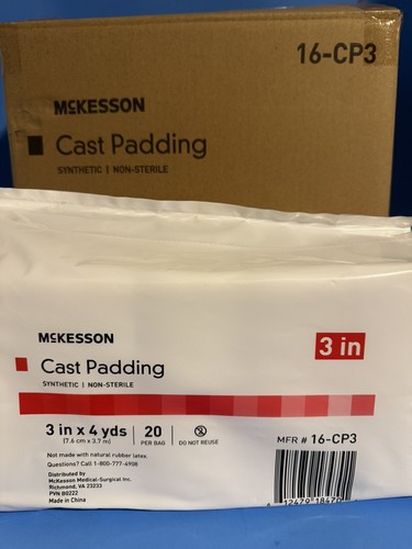 1 CASE McKesson 16-CP3 Cast Padding 3" x 4 Yd Polyester White 80 Ct | eBay