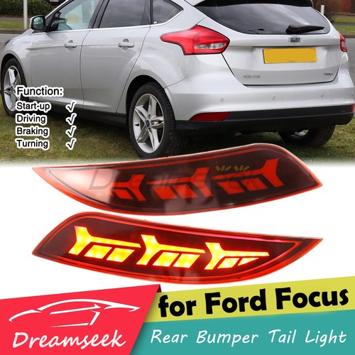 LED Reflector Rear Bumper Tail Light for Ford Focus Hatchback 2015-18 ...