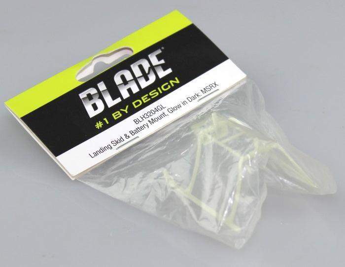 Blade mSR X Landing Skid and Battery Mount, Glow in Dark BLH3204GL mSRX ...