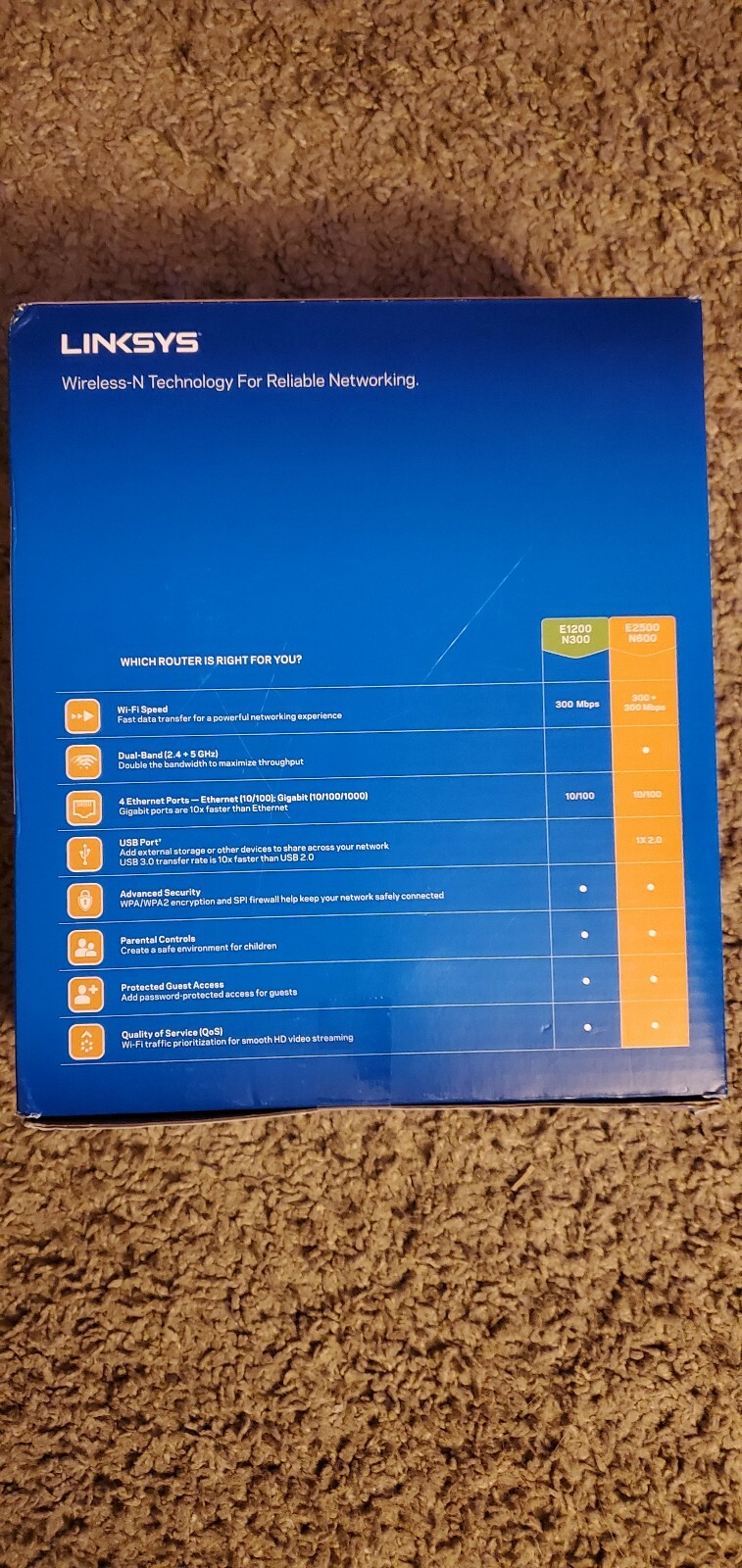 Linksys E2500 300 Mbps 4-Port 10/100 Wireless N Router for sale online ...