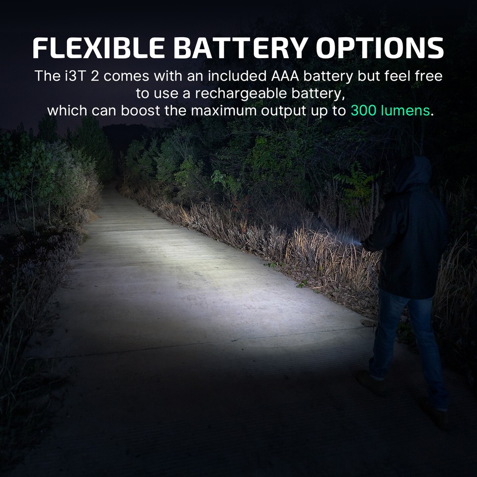 Olight i3T 2 EOS Small EDC LED Flashlight AAA Battery 200 Lumens IPX8 ...