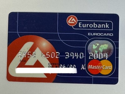 EFG Eurobank Credit Card ️Greece ️Expired in 2000 ️Collectible Only ...