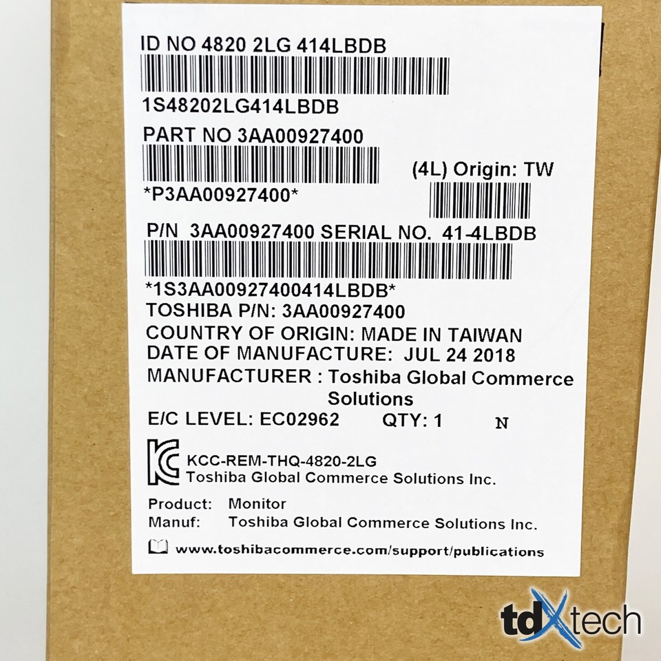 (TDX261) IBM/Toshiba 4820-2LG SurePoint 12” Touch Display | eBay