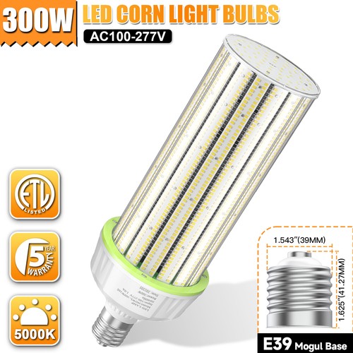 300W Led Corn Cob Light Bulb Commercial Warehouse High bay light ...