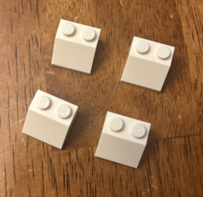 LEGO Parts 3039 Lot 4 Pieces Slope 45 2x2 White Roof Replacement | eBay