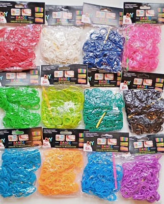 LOOM BANDS 12 PACKS ASSORTED COLOURS WITH S-CLIPS LOOM TOOLS | eBay UK