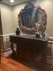 AICO by Michael Amini Excelsior DR table set with 2 leaves and 10 ...