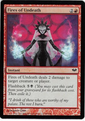 Fires of Undeath *FOIL Common* Magic MtG x1 Dark Ascension SP | eBay