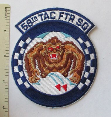 US AIR FORCE 58th TACTICAL FIGHTER SQUADRON PATCH USAF | eBay