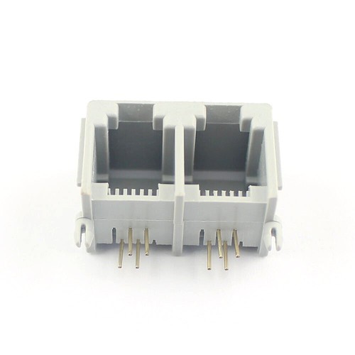 5Pcs RJ11 6P4C 4 Pin Dual Row Right Angle Modular Telephone Socket ...