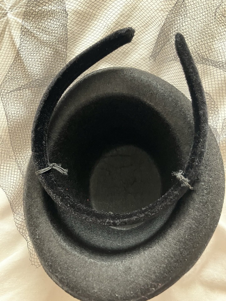 Small Black & Silver Sequins Hat Fascinator Hair Band Accessory Fancy ...