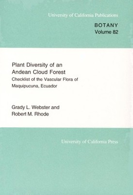 Grady L. Webster Robert Rho Plant Diversity of an Andean Cloud Fore ...