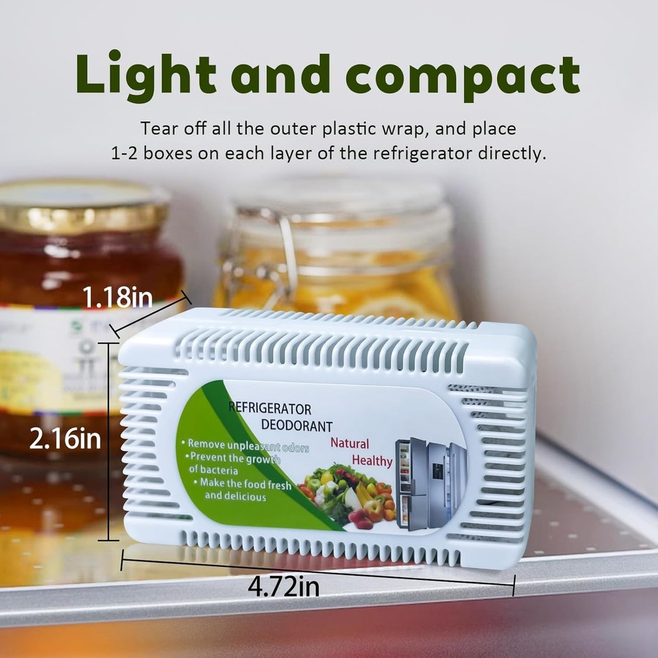 6 Pack Fridge Deodorizer, Refrigerator and Freezer Deodorizer Odor ...