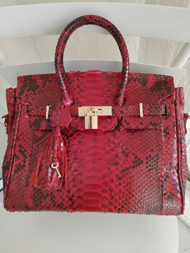 Genuine Python Handbag Nwot 12 X 10x 6 | eBay
