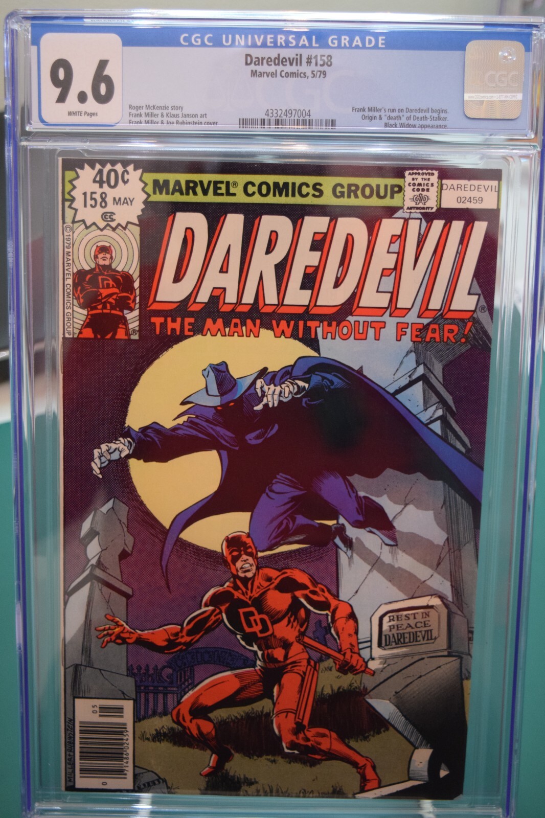 DAREDEVIL #158 CGC 9.6 NM+ White Pages FRANK MILLER 1979 Marvel | eBay