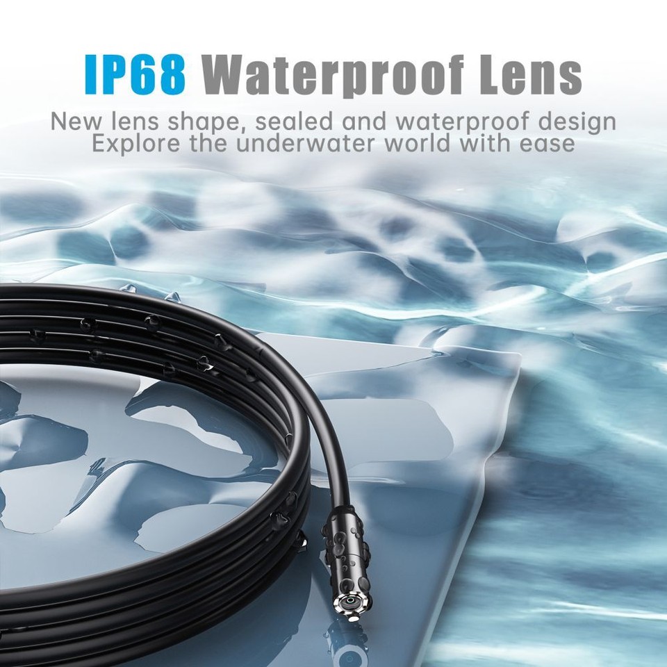 5M 8LED IOS Plug and Play Borescope Endoscope Inspection Camera for ...