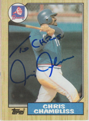 Chris Chambliss authentic signed autographed trading card COA | eBay