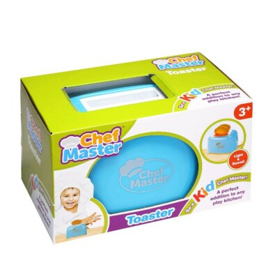 Be A Kid Chef Master- Battery Operated Toaster Light & Sound new in box ...
