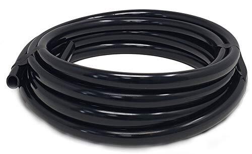 1/2 Inch Vinyl Pond Tubing, 20 FT, Black, Made in USA, UV Resistant ...