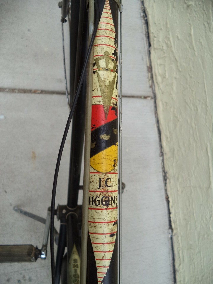 VINTAGE JC HIGGINS Bicycle HNL 3 Speed w/Bicycle Generator w/Front ...