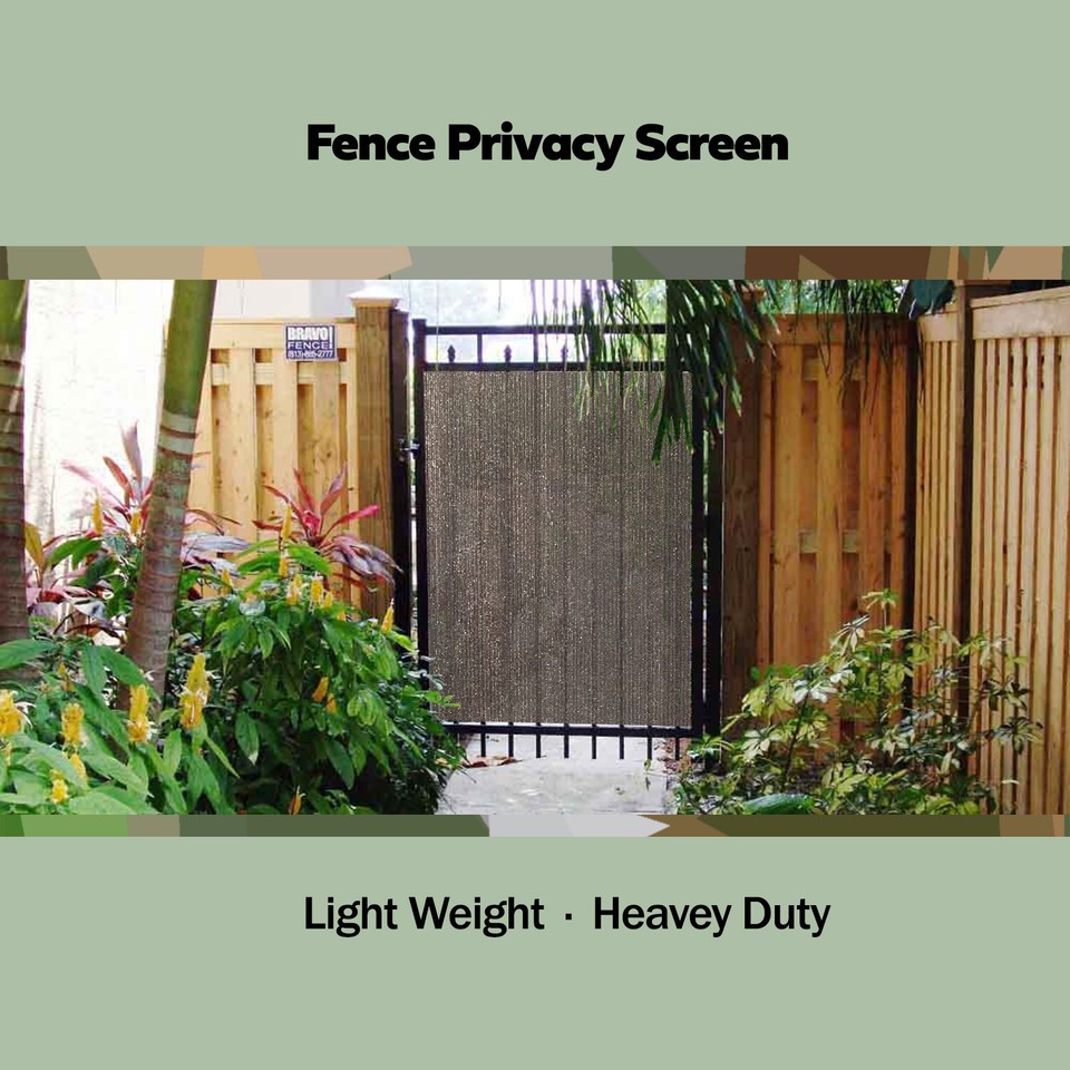 Gate Privacy Screen Cover Panel Barrier for Backyard Driveway Fence ...