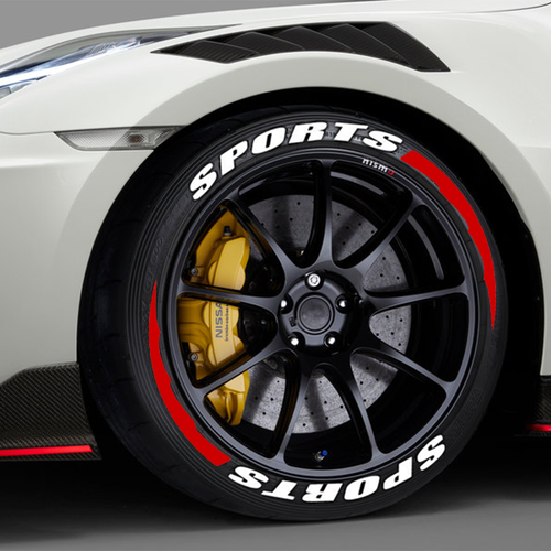 8 Sets SPORTS Tire Lettering Sticker 1.06'' 14''-22'' Permanent Tire ...