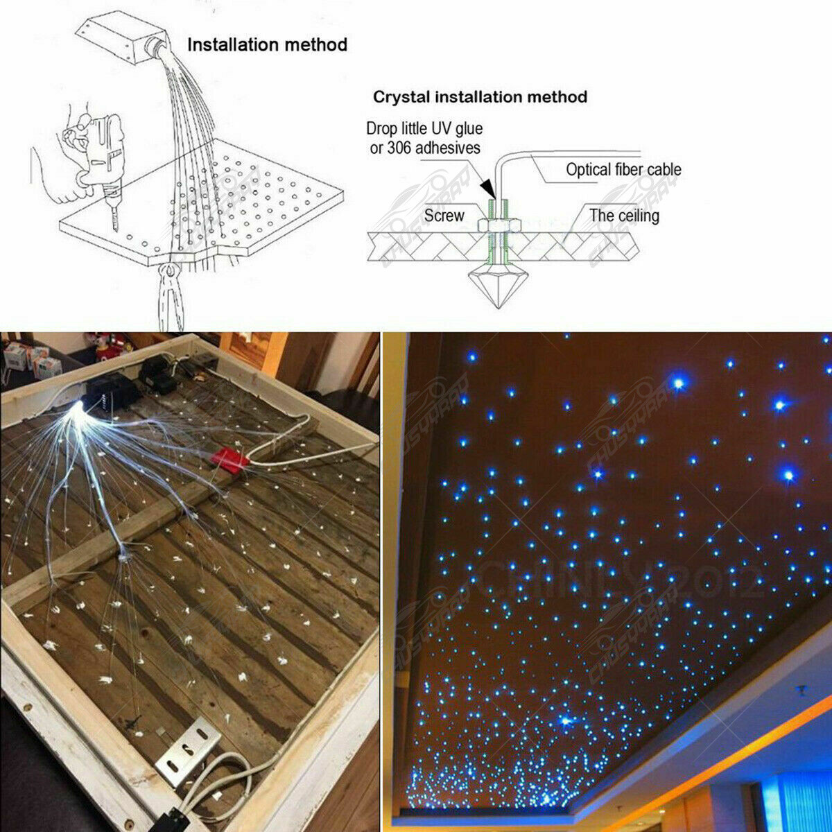 Fiber Optic Star Ceiling Installation | Shelly Lighting