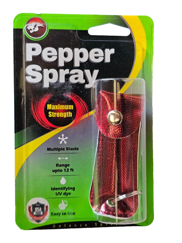 Pepper Spray KEYCHAIN Range 12 ft Women Safety Self Defense RED SNAKE ...