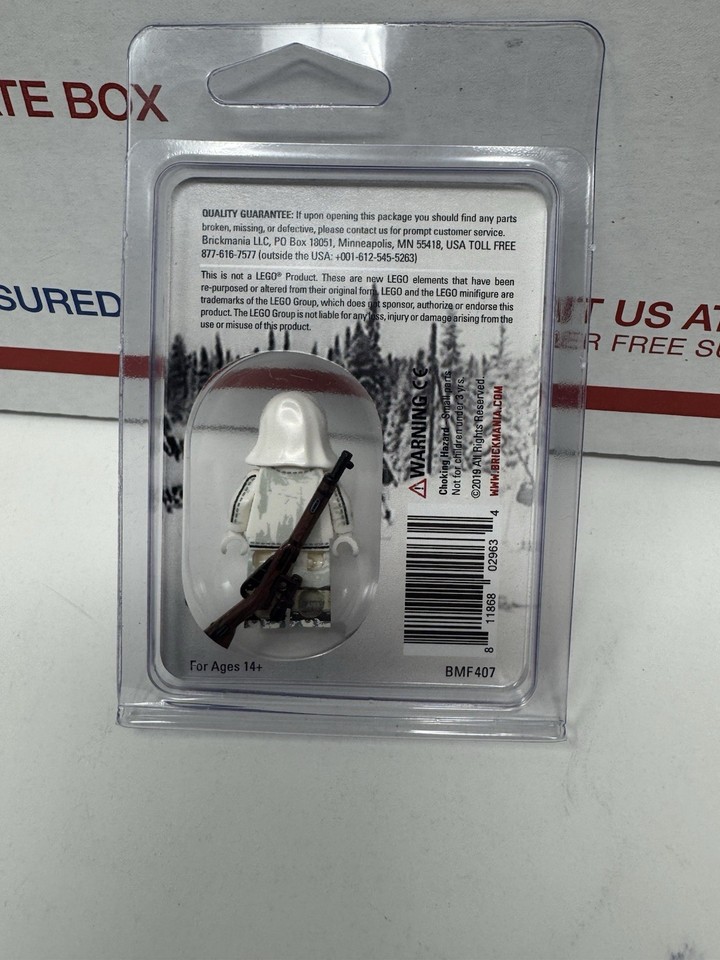 Brickmania Custom Minifigure: White Death WWII Finish Sniper With Rifle ...