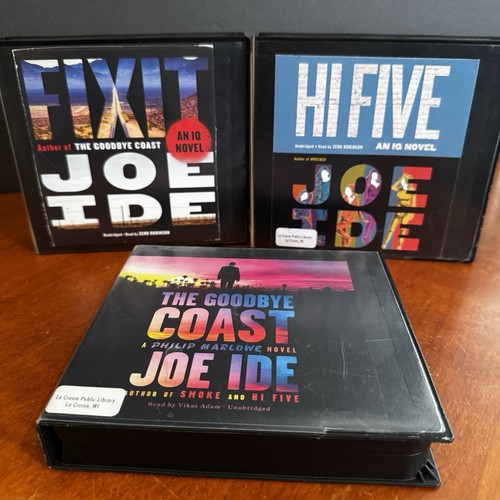 Lot: 3 Joe Ide Audio Book CD Fixit High Five The Goodbye Coast Mystery ...