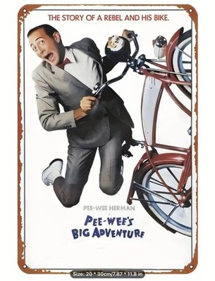 Pee-Wee'S Big Adventure Metal Wall Art Sign - Retro Iron Decor NEW 12x8 ...