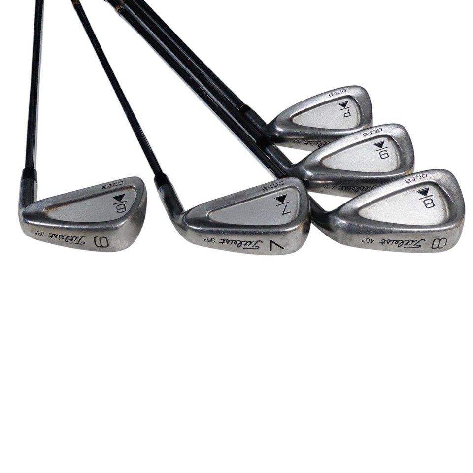 Titleist DCI B Iron Set Tri Spec Stiff Flex Steel 3-PW RH NEW GRIPS | eBay