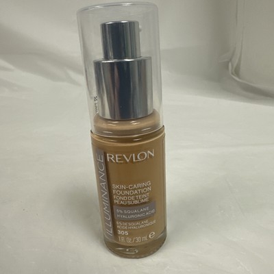 Revlon Illuminance Skin Caring Foundation Medium Sand #305 1 fl oz | eBay