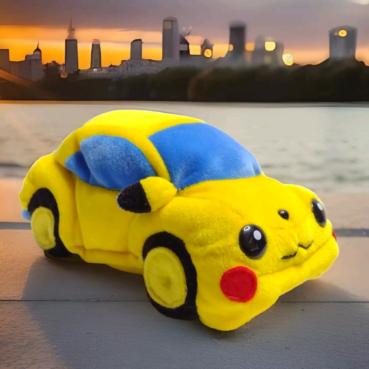 Pikachu Shaped Volkswagen VW Pokemon Beanie Plush - Rare HTF | eBay