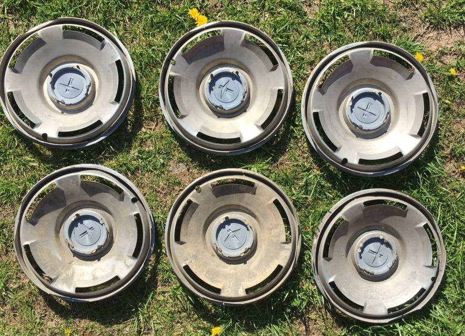 Just Dusty 6 OEM 1965 CORVAIR MONZA 13” Hub Caps Wheel Covers 3861087 ...