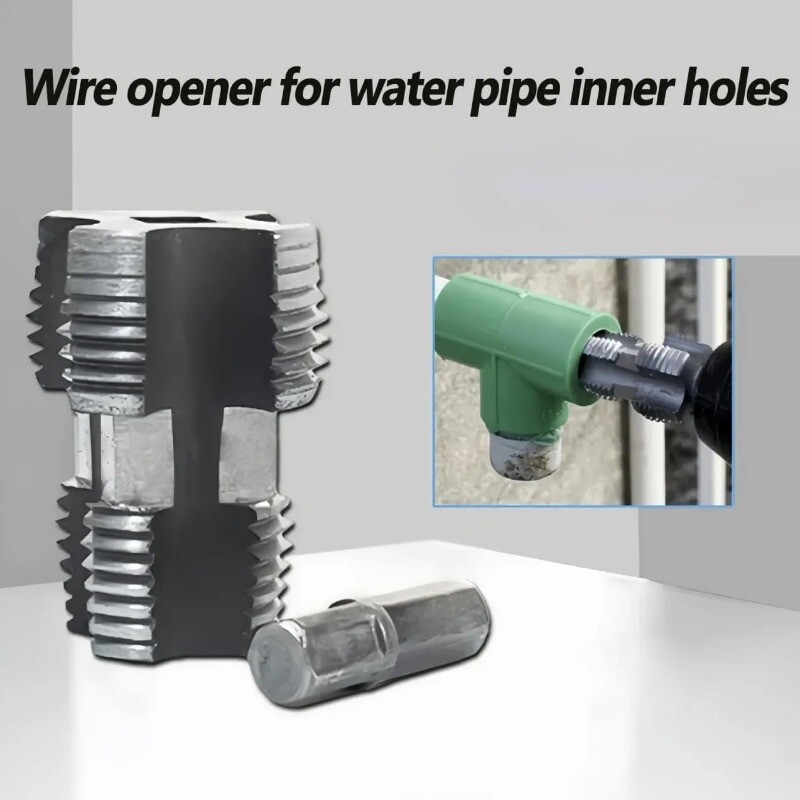 PVC Thread Maker Tool for Electric Drill Pipe Threader Kit and 1/2 Inch ...