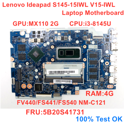 Lenovo IdeaPad S145-15IWL V15-IWL Motherboard i3-8145U MX110 2G 4G ...
