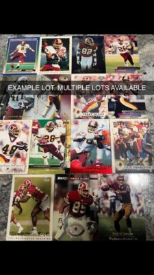 Washington Commanders Vintage Football Card Lot of 15, Excellent, Ships ...