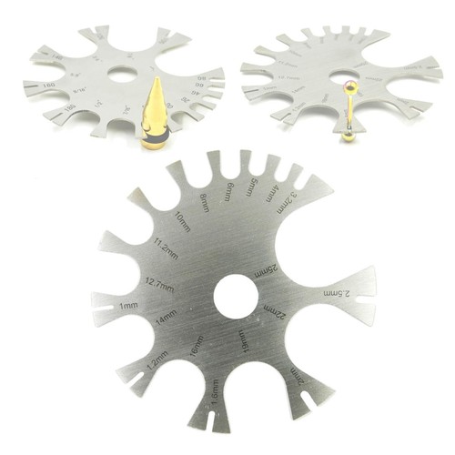 Body Jewelry Piercings Gauge Precise Measurement Wheel for Lip Barbell ...