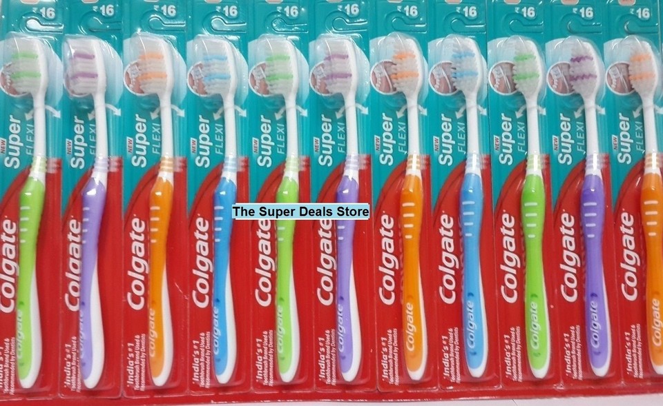12pcs LOT COLGATE Super Flexi Toothbrush Tooth Brush Superior Clean ...