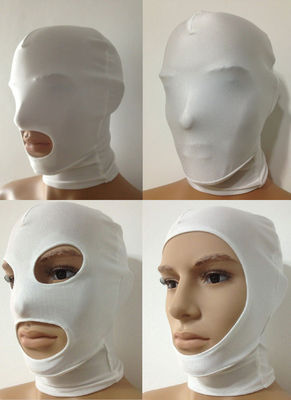 Halloween Party Spandex Accessories Zentai Costume White Mask/Hood | eBay