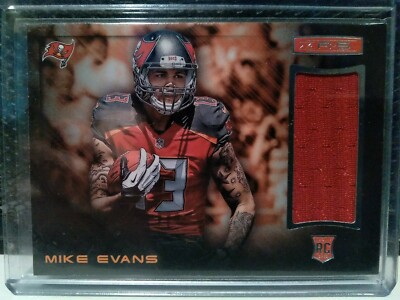 2014 PANINI ROOKIES AND STARS MIKE EVANS PATCH RC TAMPA BAY BUCCANEERS ...