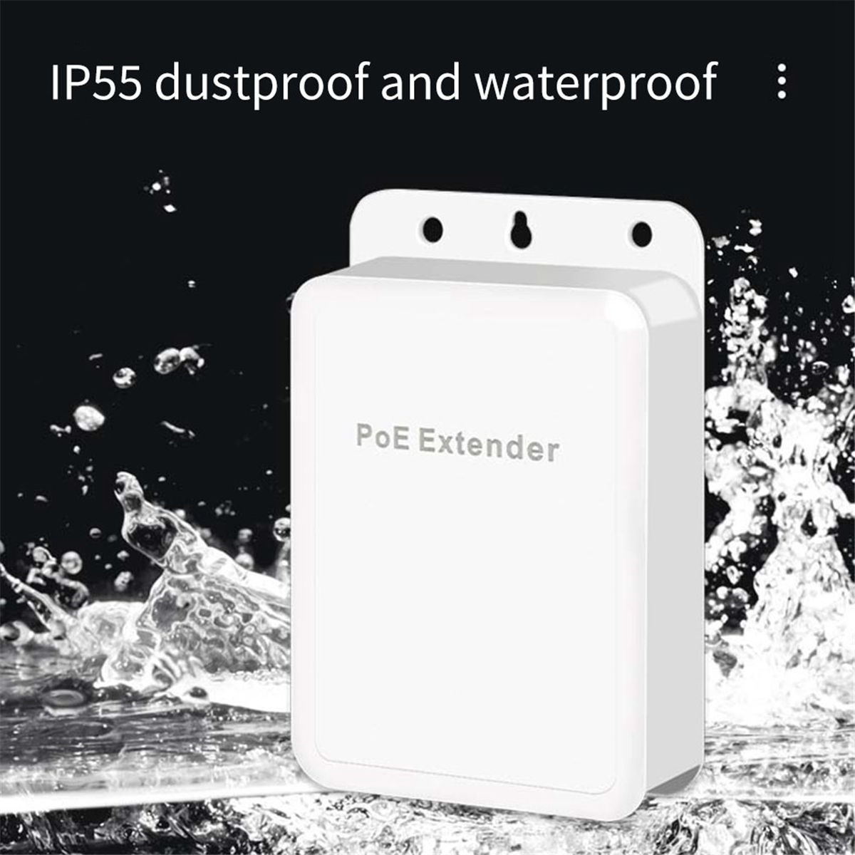 2X(5-Port POE Repeater 1000Mbps 1 to 4 Switch PoE Extender for IP ...