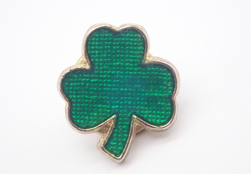 Shamrock Green Gold Tone Vintage Lapel Pin | eBay