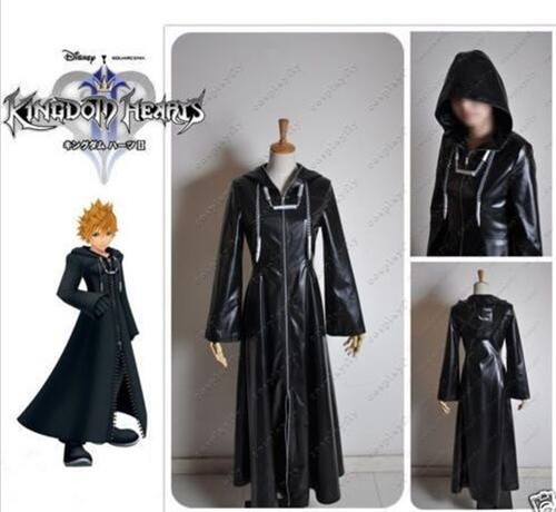 Kingdom Hearts Costume Organization XIII 2-WAY-BIG-ZIPPER Cloak Cosplay ...