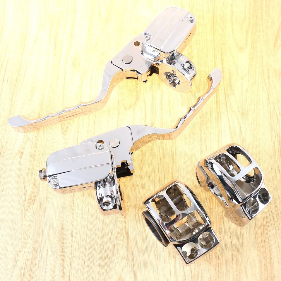 Handlebar Control Kit Hydraulic Clutch Switch Housing For Harley 14-20 ...